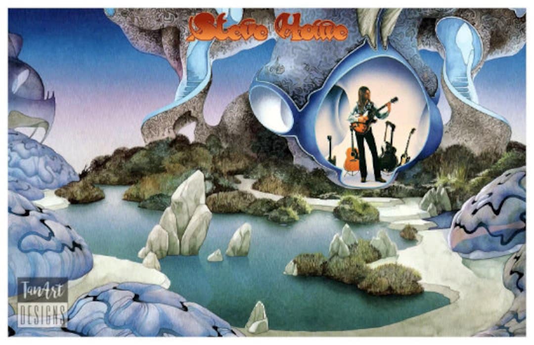 Framed Steve Howe Beginnings Illustration Poster Roger Dean Poster Yes ...
