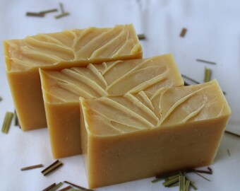 Lemongrass Handmade Soap Bars, Vegan, Moisturizing, Cold Process Soap - Etsy