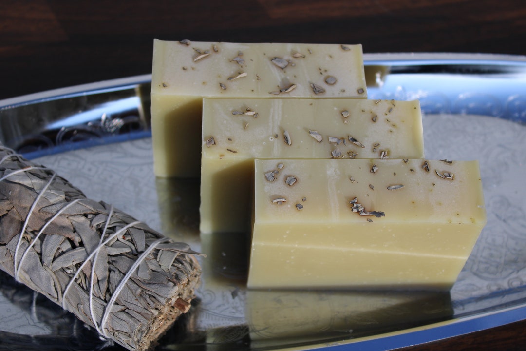 White Sage Soap | Botanical Soap | Vegan | Handmade Soap | - Etsy