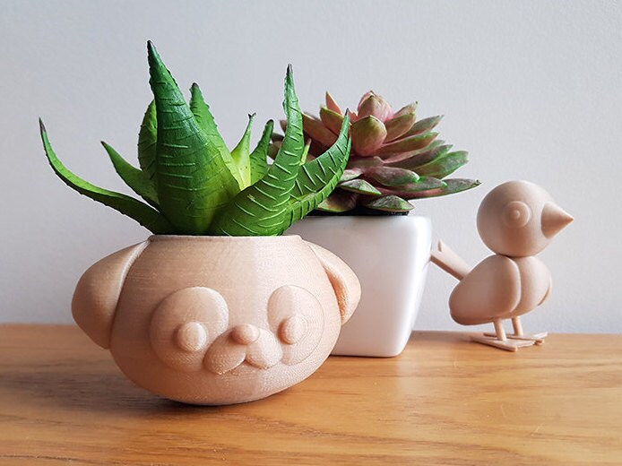 Dog Planter Pug Planter Doggy Planter Animal Planter - Etsy UK