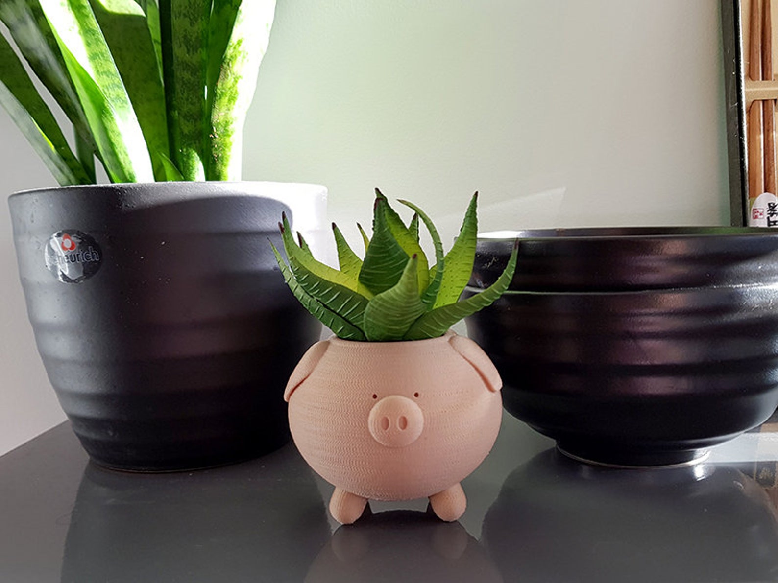 Pig Planter Piggy Planter Animal Planter Cute Planter Indoor Planter ...