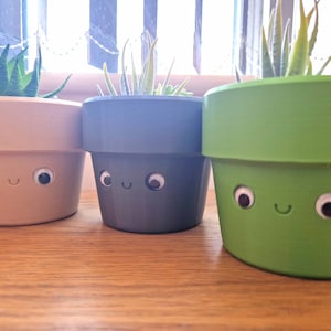 Googly Eyes Pot| Smiling Pot | Cute Plant Pot | Plant Pot | Happy ...