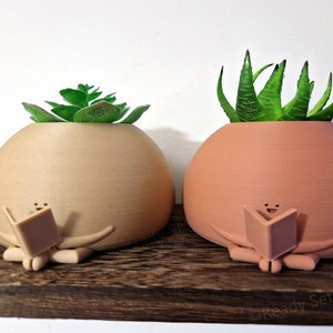 Reading Pot | Book Pot | Cute Plant Pot | Plant Pot | Sitting Planter ...