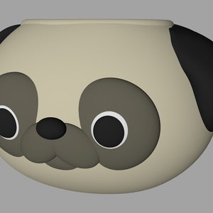 Dog Planter Pug Planter Doggy Planter Animal Planter Cute Planterindoor ...