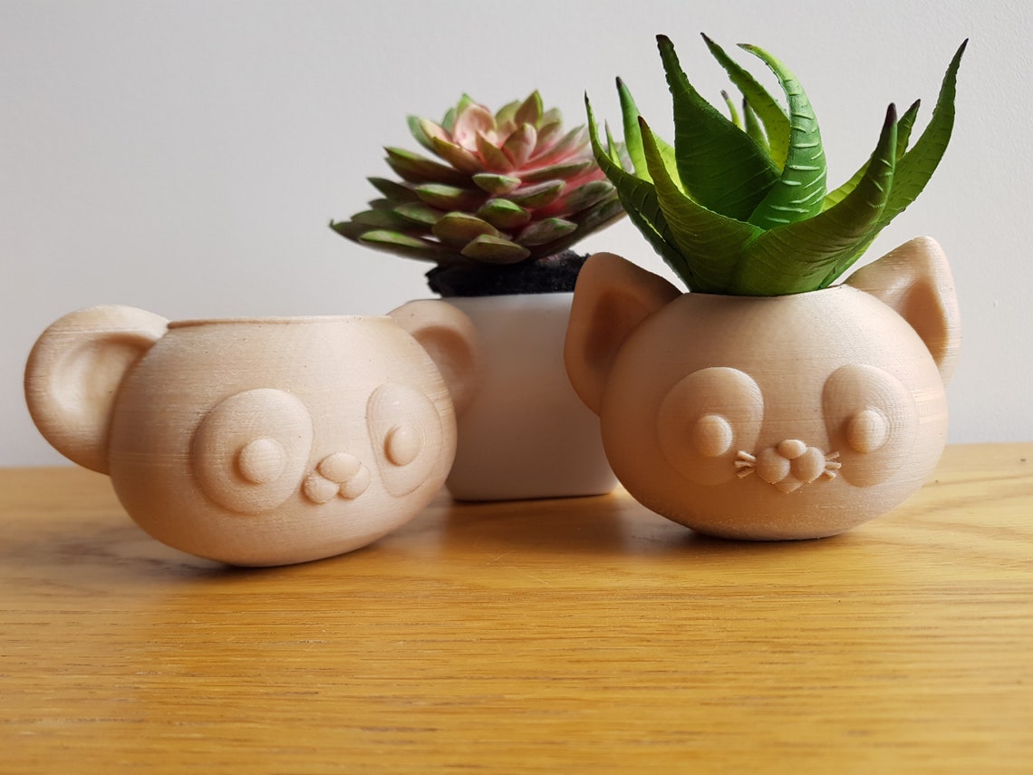 Cat Planter Kitty Planter Animal Planter Cute Planter - Etsy