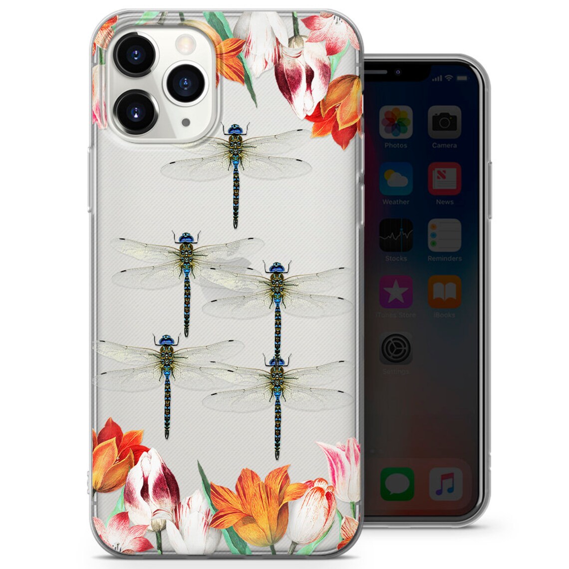 Clear Flower Phone Case Spring Cover for Iphone - Etsy