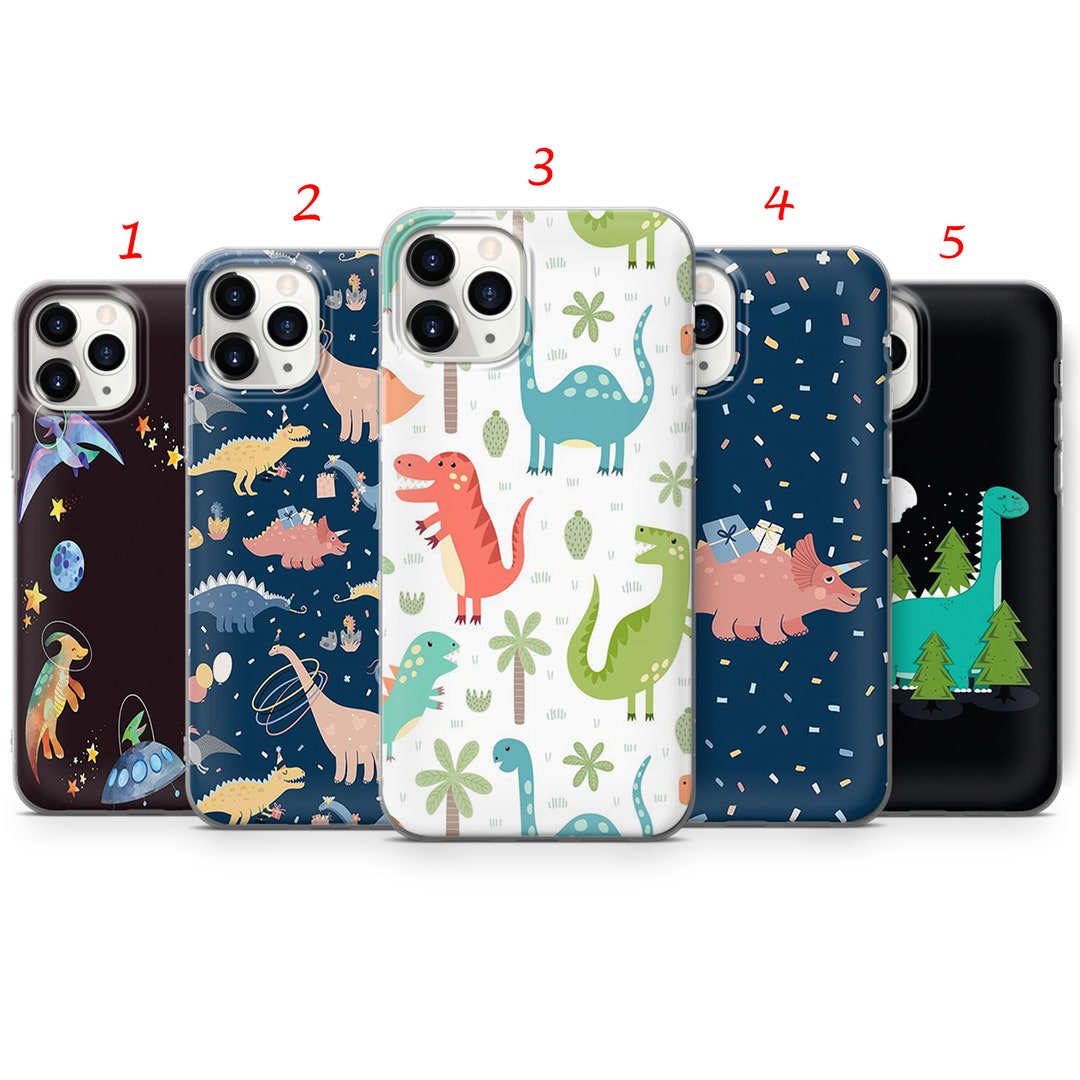 Dinosaur Phone Case: Jurassic Design, Soft TPU Gel - Etsy