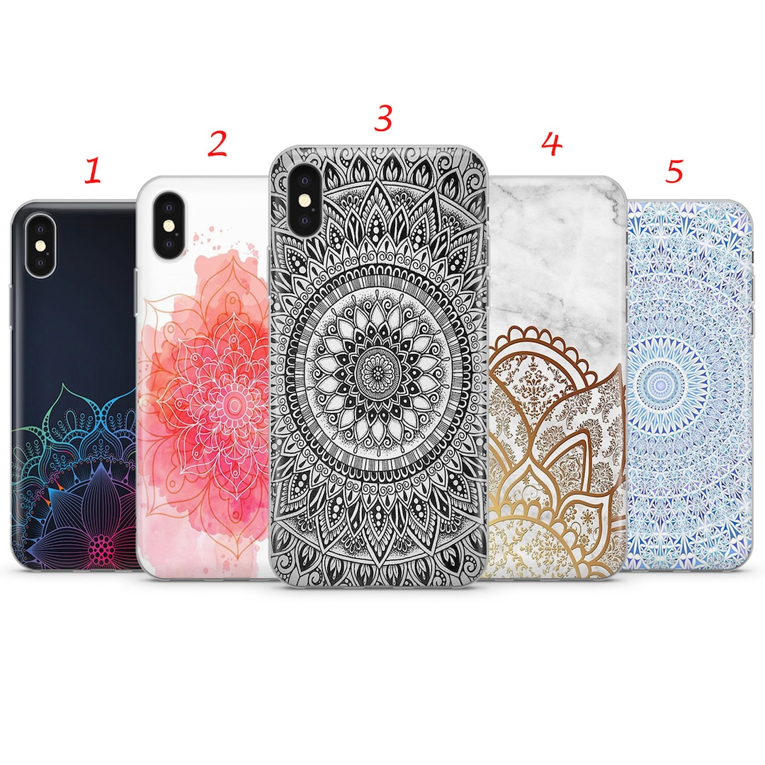 Mandala Art Phone Case Rose Gold Case for iPhone 15,14,13,12,11 Pro, XR ...