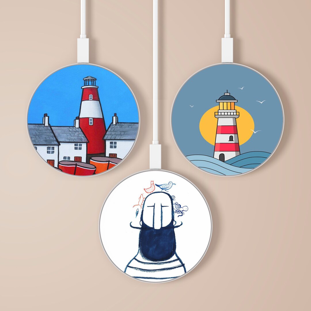 Lighthouse Wireless Charger: Anime Fast Charging Station - Etsy