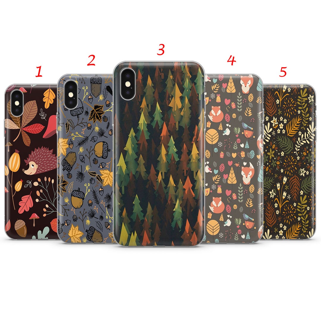 Forest Phone Case Nature Fall for iPhone 15,14,13,12,11,XR,XS,8+,7 ...