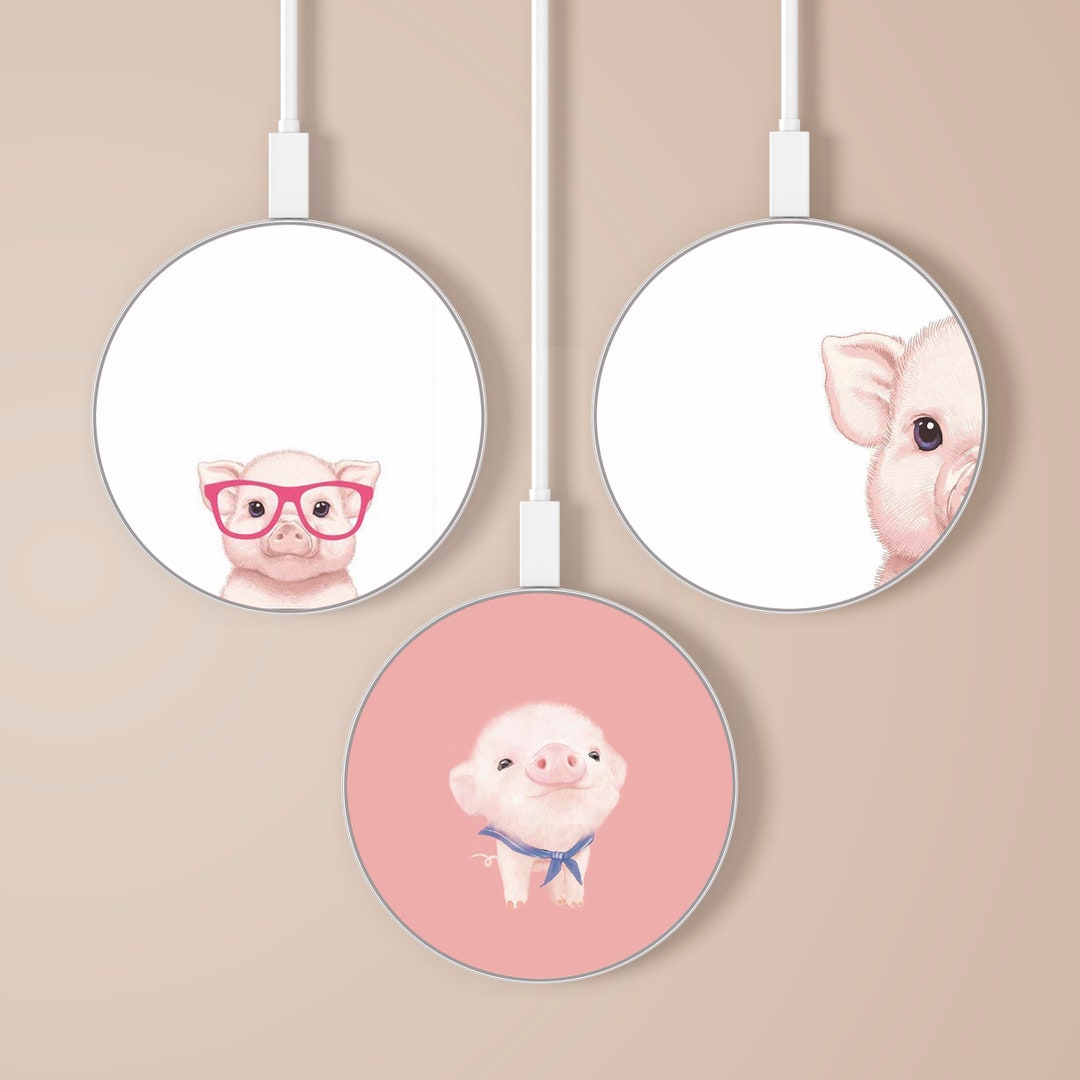 Pig Wireless Charger Cut Piglet Fast Charging Station for iPhone 15,14 ...