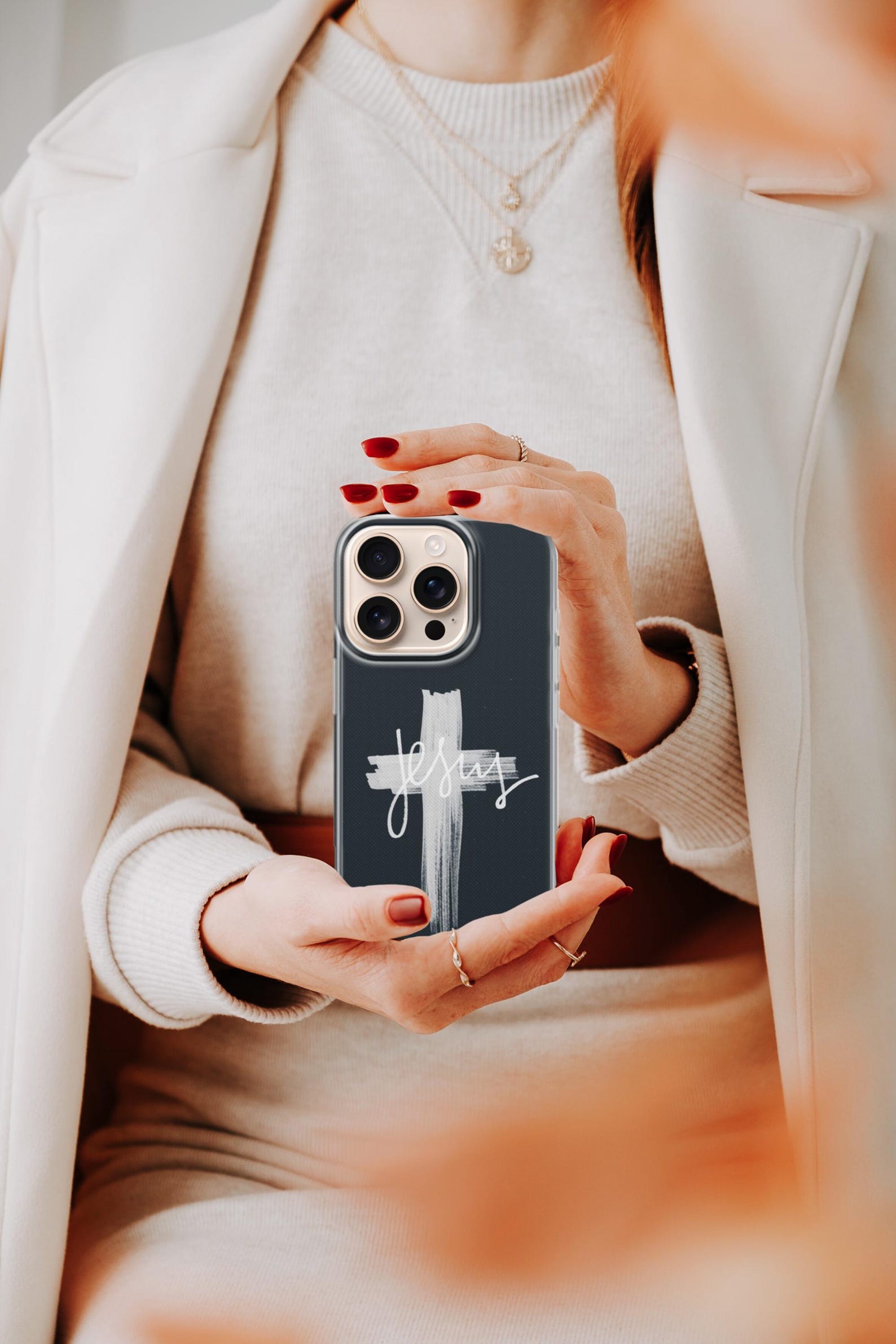 Christian Cross & Jesus Phone Case: Soft Gel Cover iPhone 16, 17 Sam 24 ...