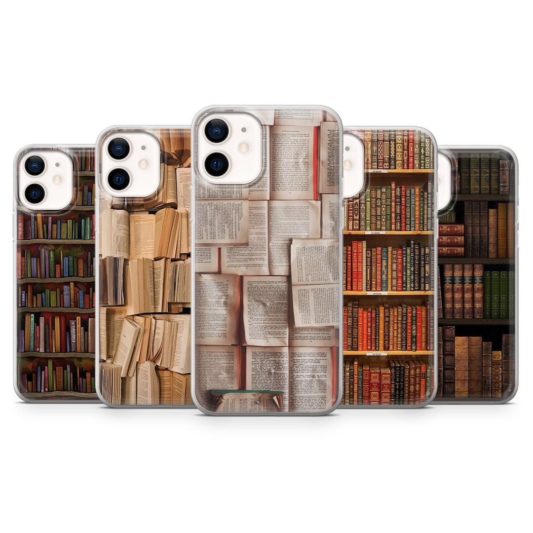 Book Phone Case Literary Brown Case for iPhone 15,14,13,11 Pro,12,xr,8 ...
