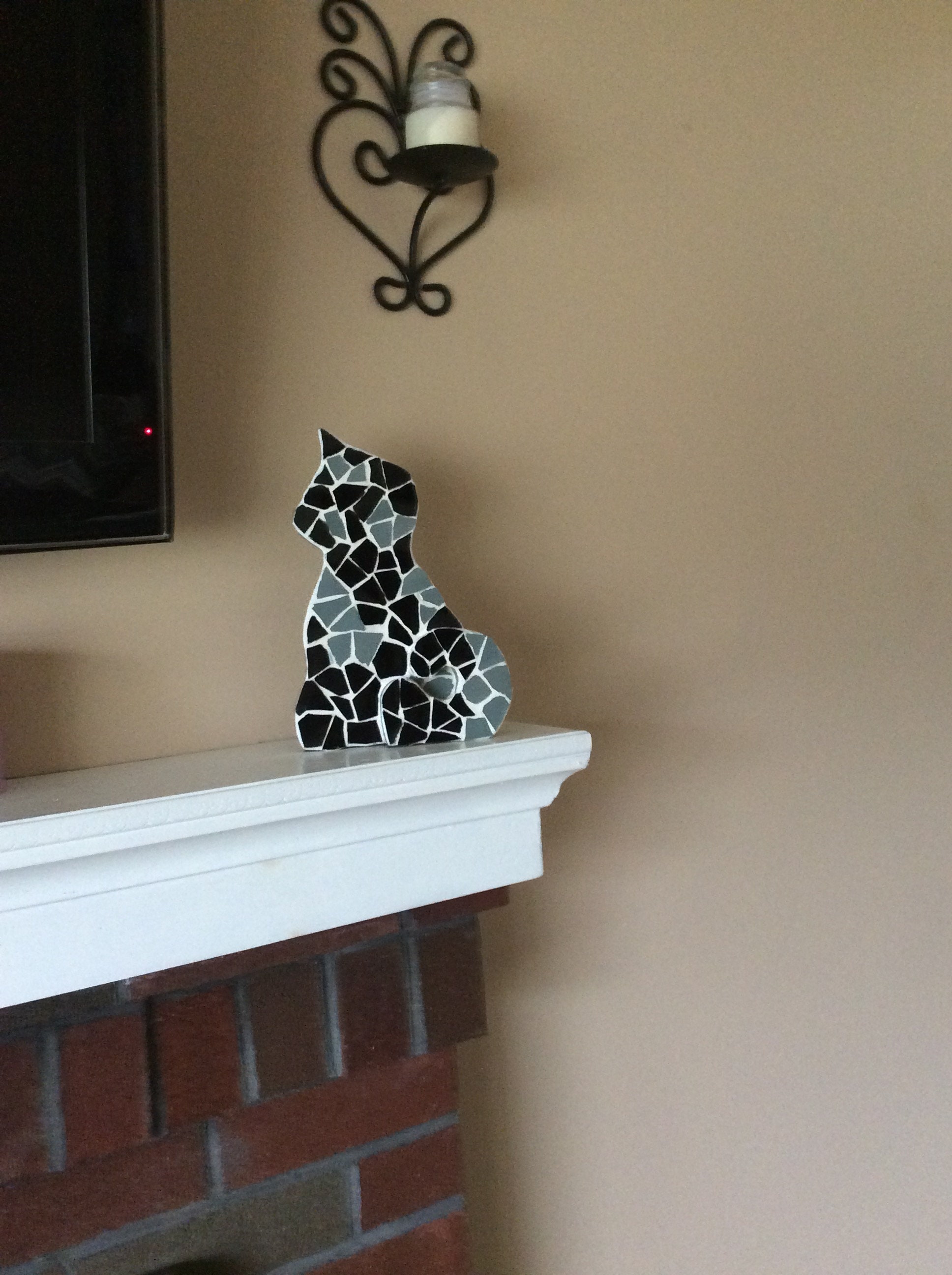 Meow Mosaic Cat - Etsy