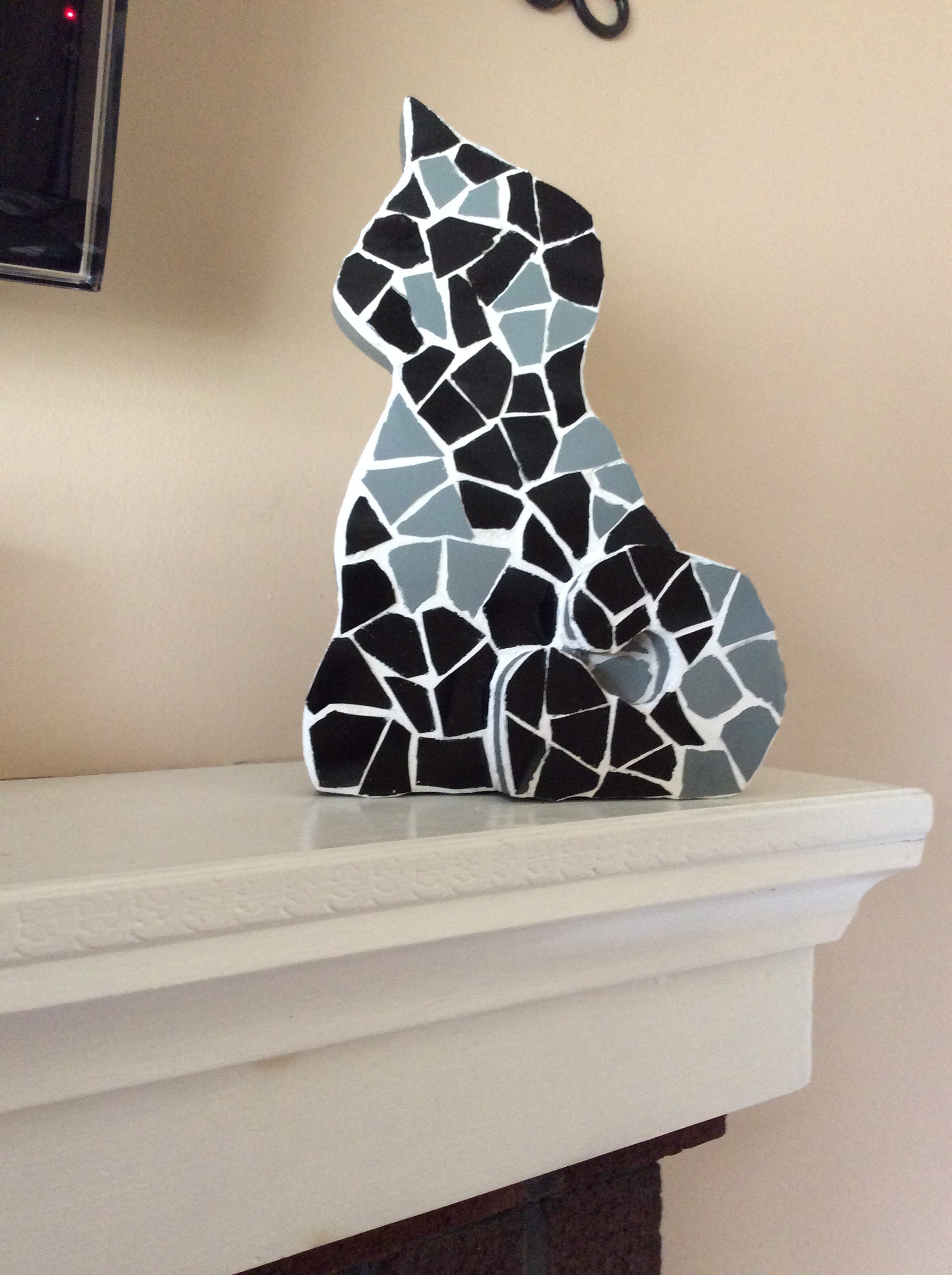 Meow Mosaic Cat - Etsy