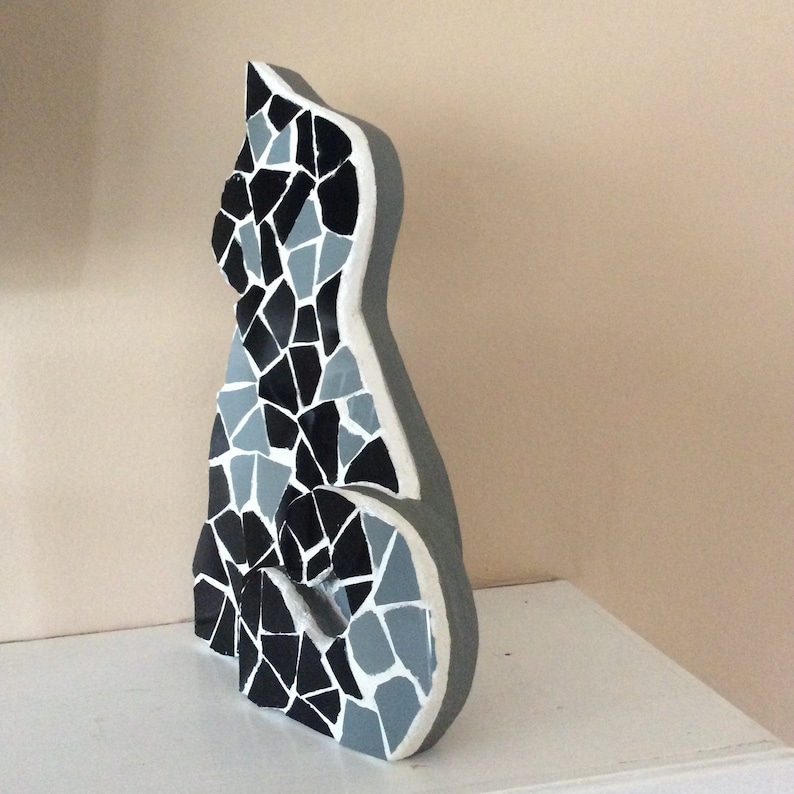 Meow Mosaic Cat - Etsy