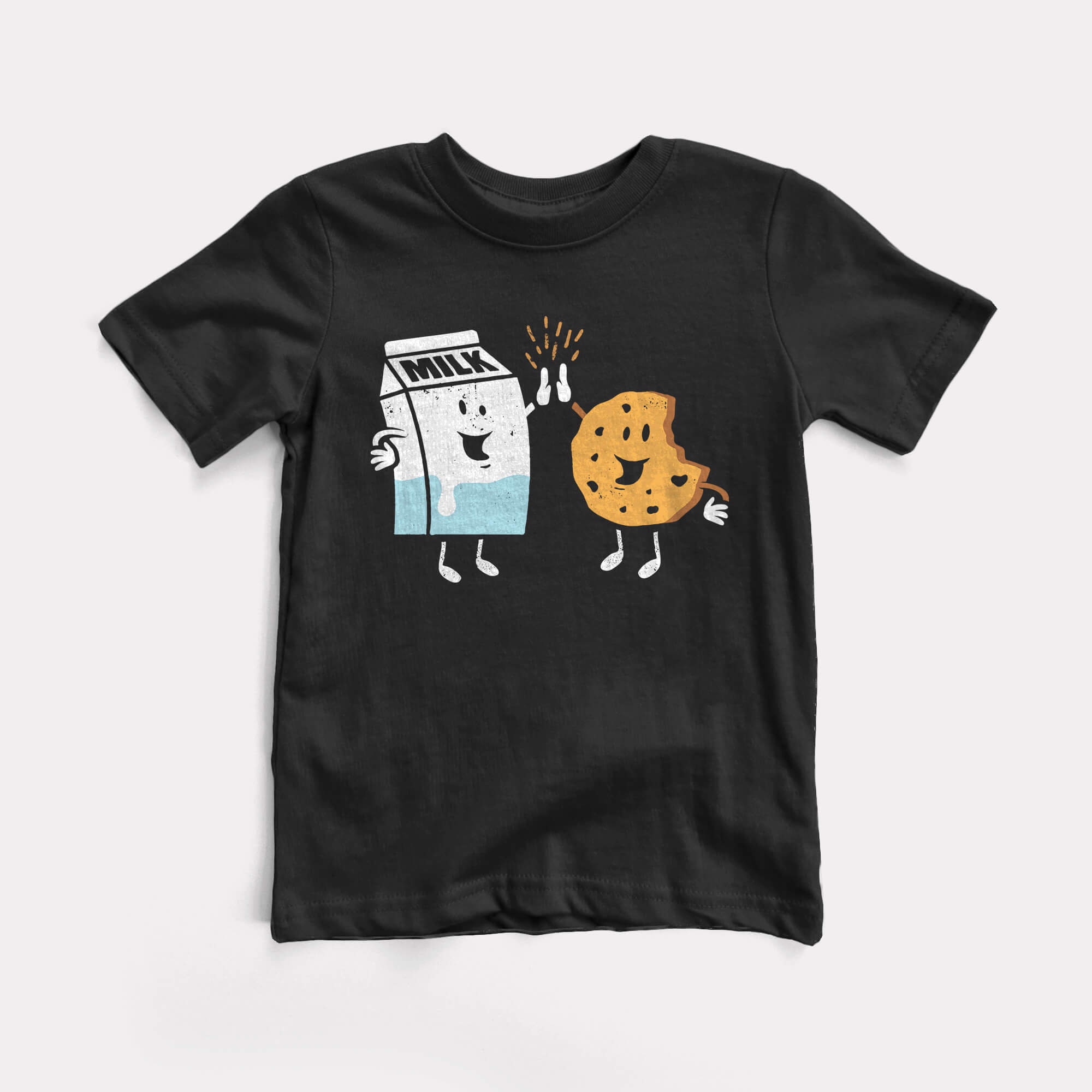 Milk & Cookies High Five Baby + Kids Tee - Babydoopy - Toddler Youth ...