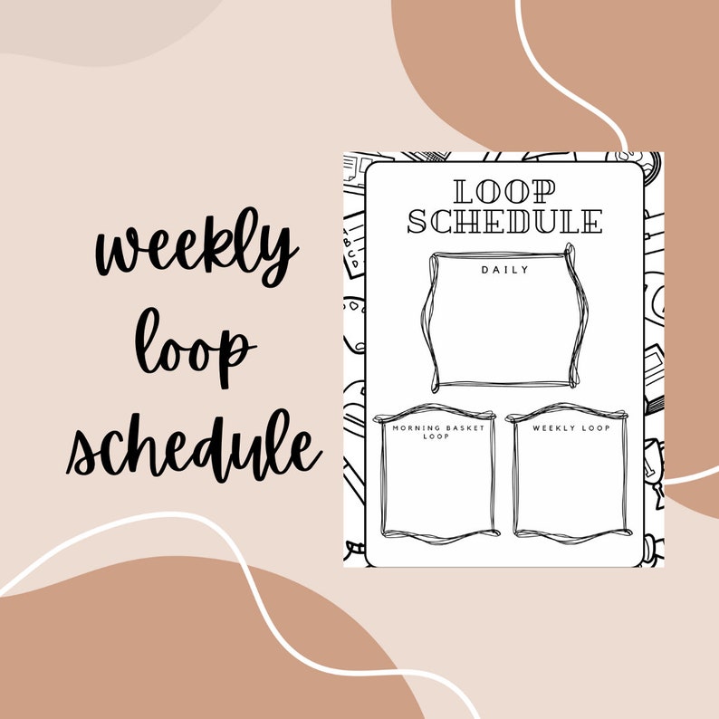 Editable Homeschool Loop Schedule - Etsy