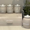 Sage Green Tea Coffee Sugar Canisters Set With Optional Biscuit ...
