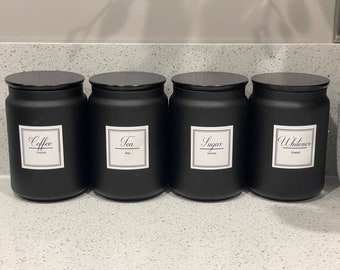 Tea Coffee Sugar Labels - Etsy UK