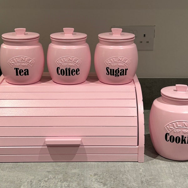 Pink Canisters - Etsy