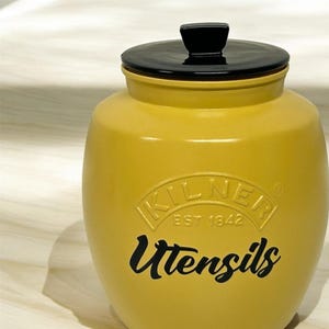 Yellow Tea Coffee Sugar Canisters Set With Optional Biscuit / Cookie ...