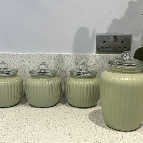 Sage Green Canisters - Etsy