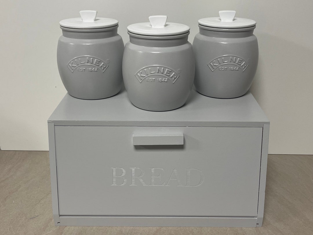 Light Grey Tea Coffee Sugar Canisters Treats / Cookie Jar - Etsy