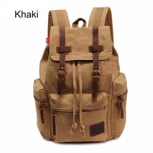 Vintage Canvas Backpack Rucksack FREE SHIPPING - Etsy