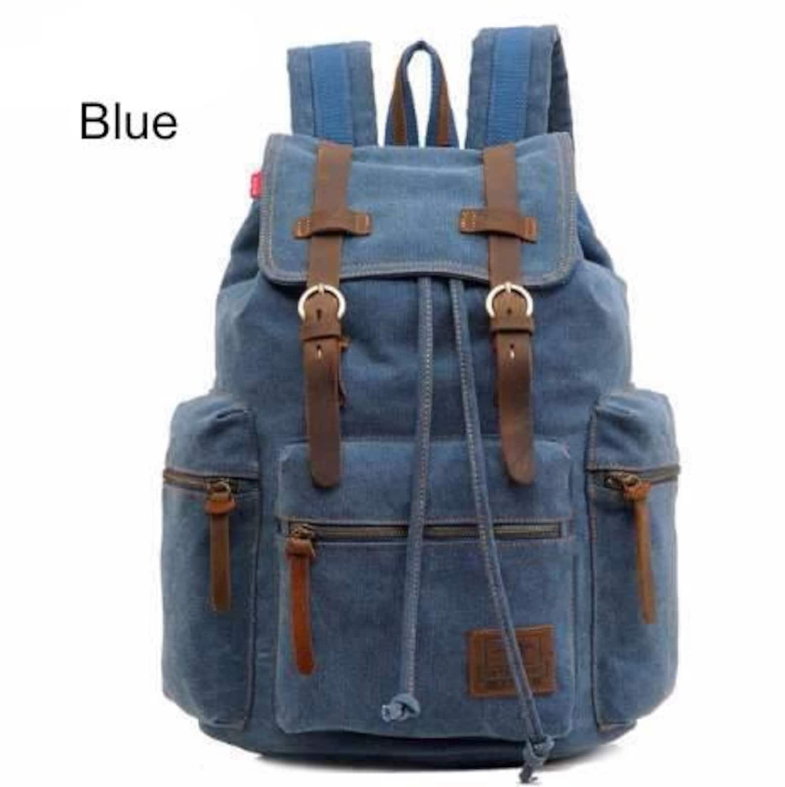 Vintage Canvas Backpack Rucksack FREE SHIPPING | Etsy