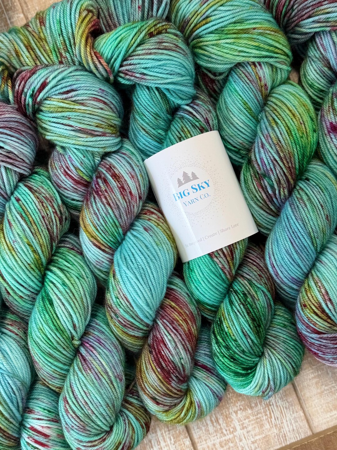 Squawking Around the Pond Squish DK Hand Dyed Yarn Superwash Merino - Etsy