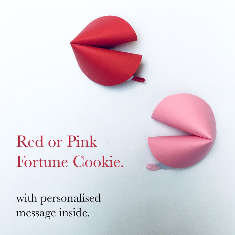 Personalised Paper Fortune Cookie Handmade Secret Message | Etsy