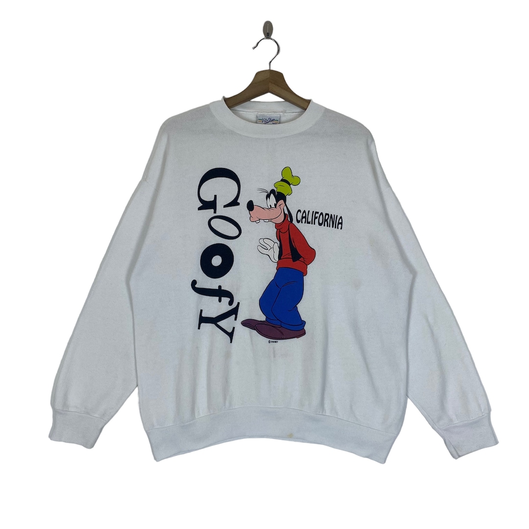 Vintage 90's Goofy California Disney Crewneck Goofy Sweatshirt Velva ...
