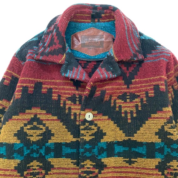 Vintage Woolrich Aztec Navajo Blanket printed wool mu… - Gem