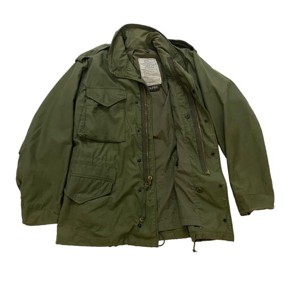 Vintage Field jacket m65 Alpha Industries Made In USA… - Gem