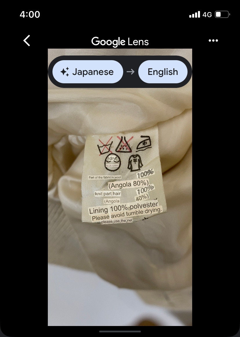 Celine Paris Houndstooth Design Wool Fabric Double Layer Button Jacket ...