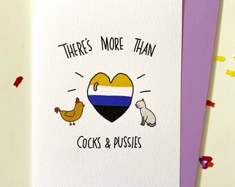 Non Binary Card - Etsy