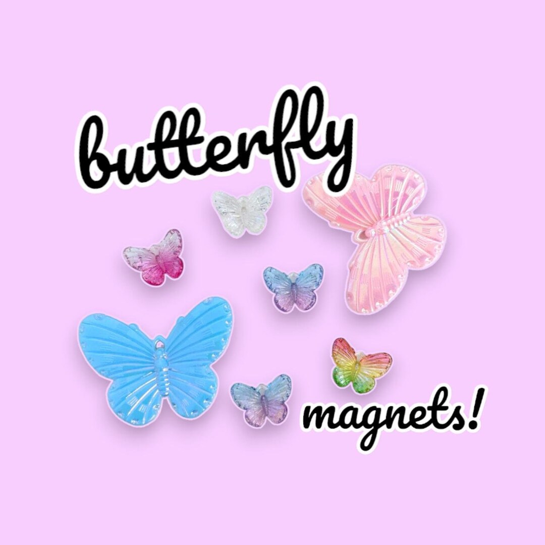Butterfly Magnets, Kawaii Butterfly Fridge Magnets - Etsy