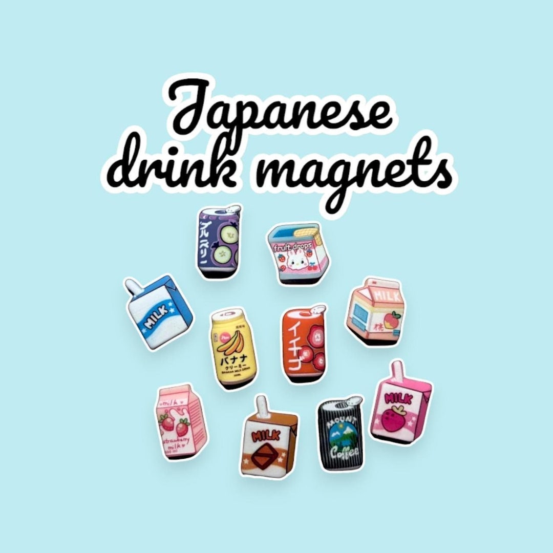 Japanese Soda Magnets, Kawaii Magnets, Drink Magnets, Unique Fridge ...