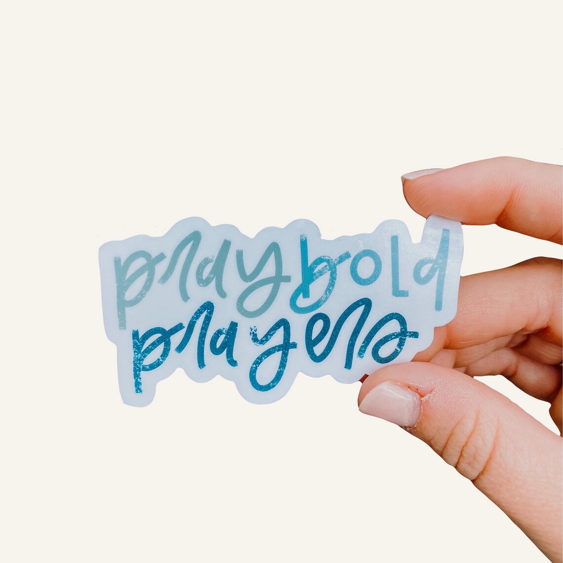 Pray Bold Prayers Sticker / Waterproof Sticker / Prayer | Etsy