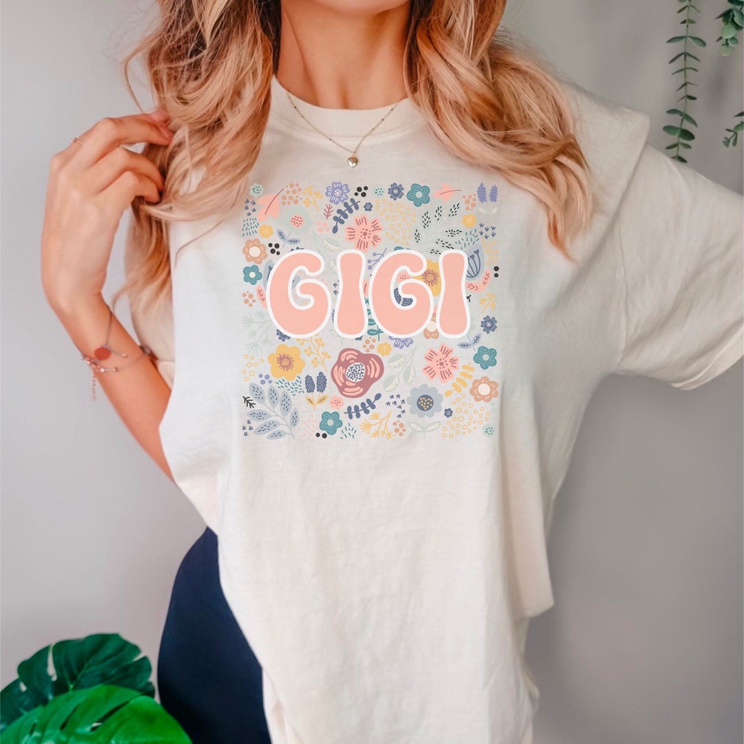Gigi Shirt / Gigi Gift / Botanical Shirt / Grandmother Gift / - Etsy