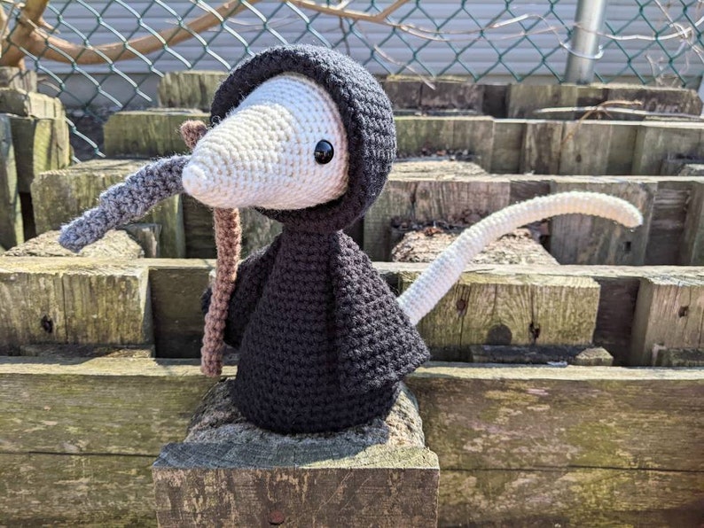 Grim Reaper, Charon, Death of Rats, the Grim Squeaker, Handmade Crochet ...