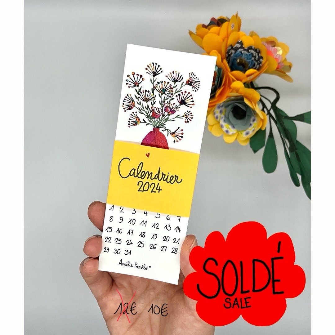 2024 Bookmark Calendar - Etsy