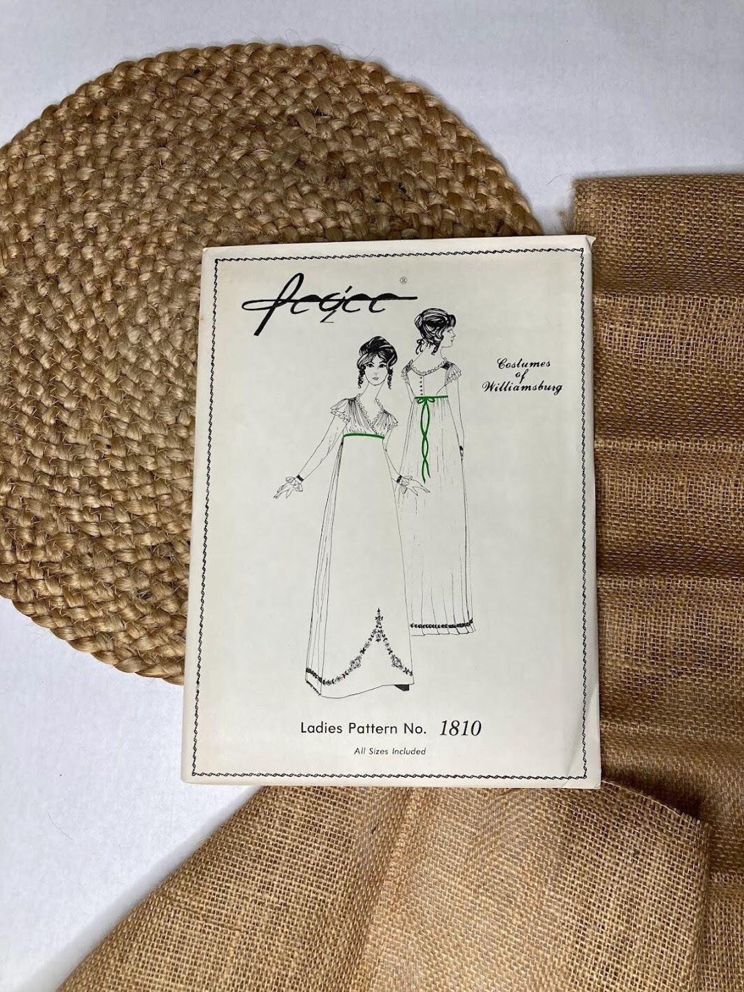 Ladies 1810 Regency Dress Pattern - Etsy