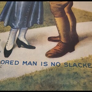 Rare 1918 WW1 Colored Man is No Slacker Military Recruiting - Etsy