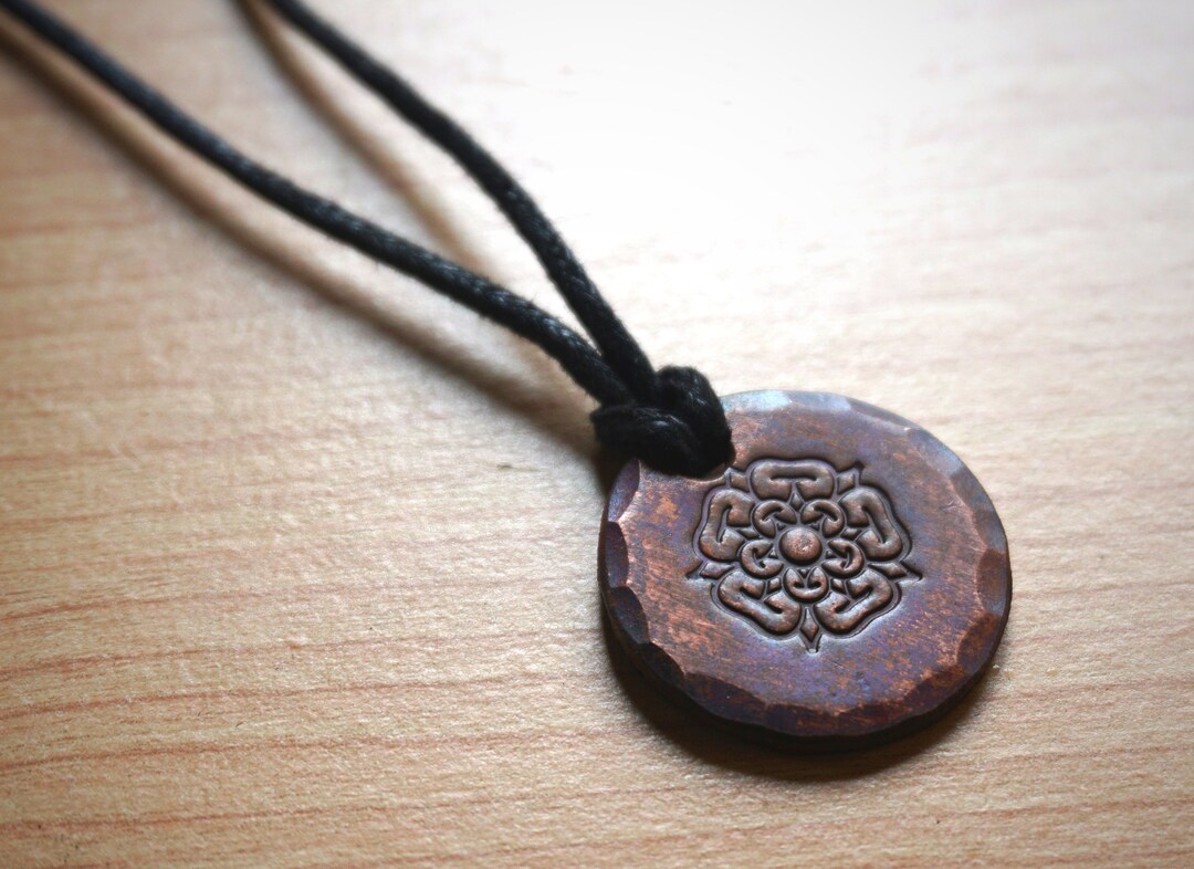 Northern Rose Blacksmith Copper Pendant - Etsy
