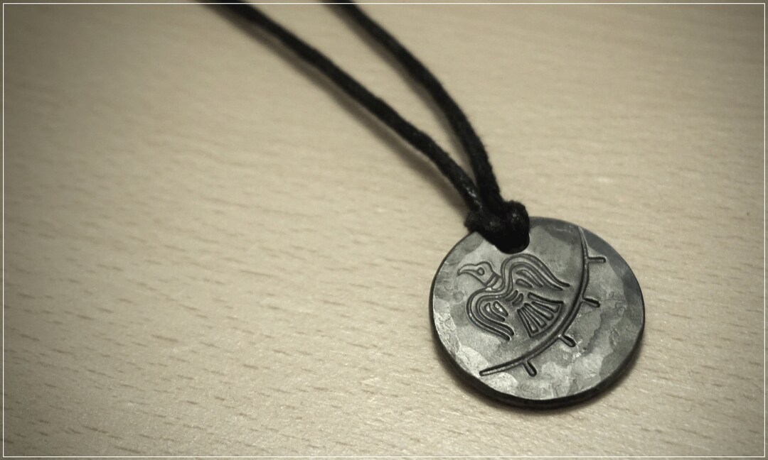 Viking Raven Blacksmith Pendant - Etsy