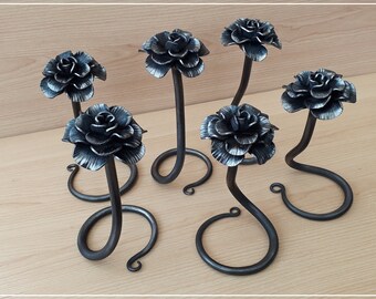 Everlasting Rose DIY Template Valentines Day Gift Hand Made Hand Forged ...