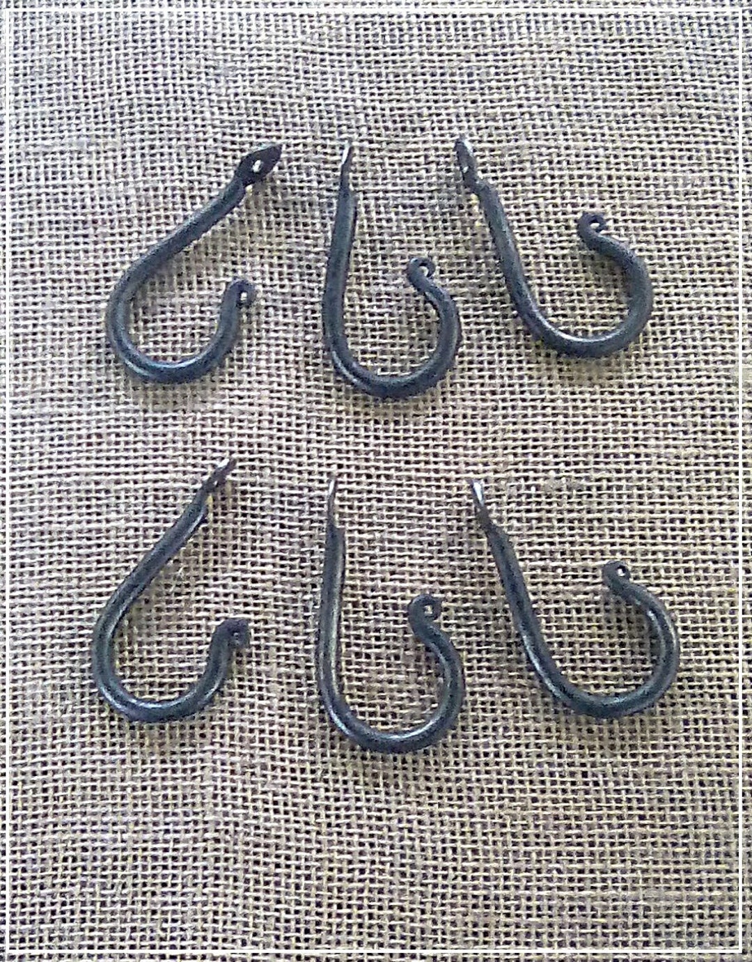 6x Blacksmith Wall Hooks (small) - Etsy