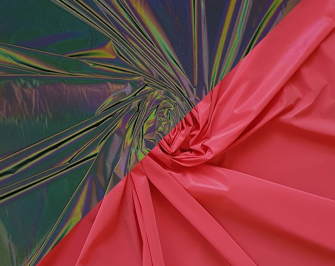 Deep Blue Rainbow Reflective PL WOVEN Fabric, High-vis, Multicoloured ...